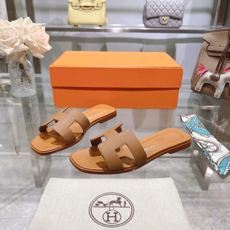 Indistinguishable Hermes Slippers