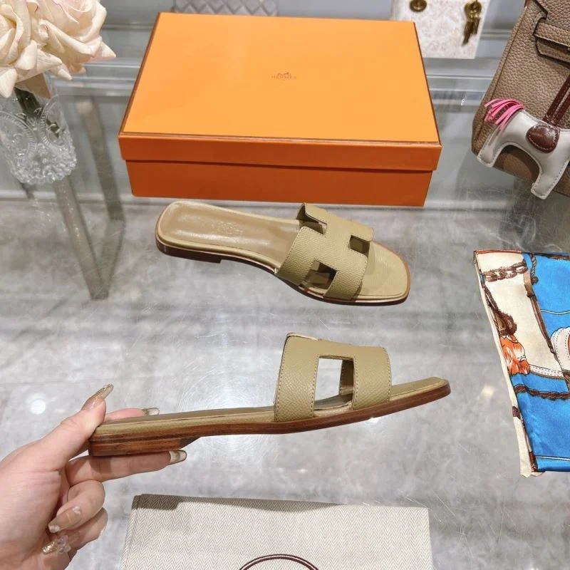 Indistinguishable Hermes Slippers