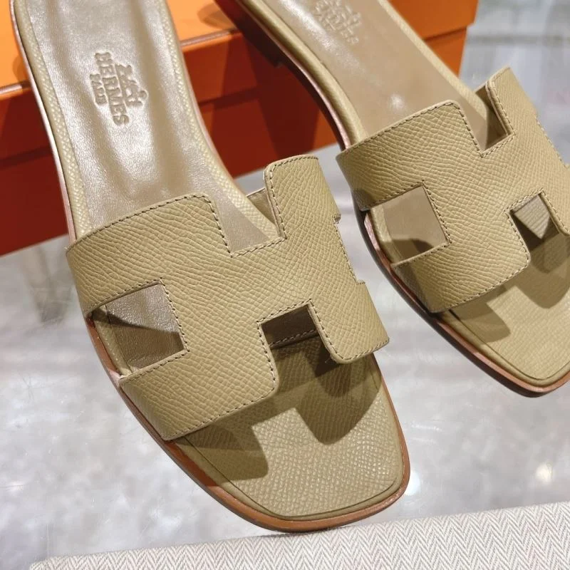 Indistinguishable Hermes Slippers