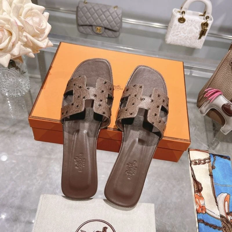 Real Hermes Slippers