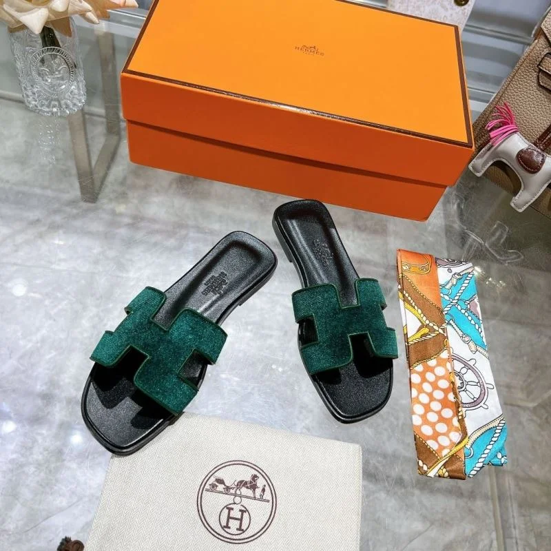Indistinguishable Hermes Slippers