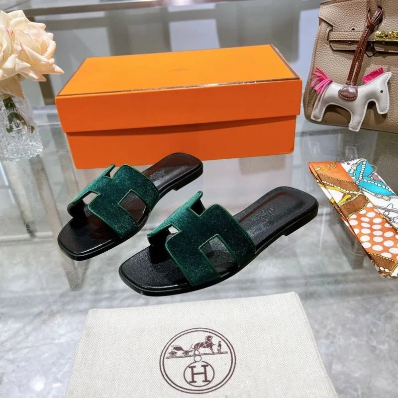 Indistinguishable Hermes Slippers