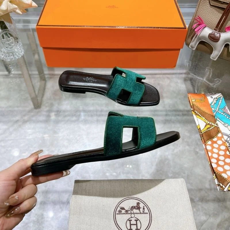 Indistinguishable Hermes Slippers