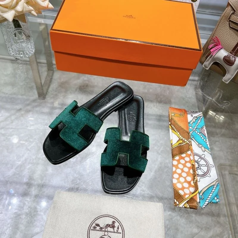 Indistinguishable Hermes Slippers