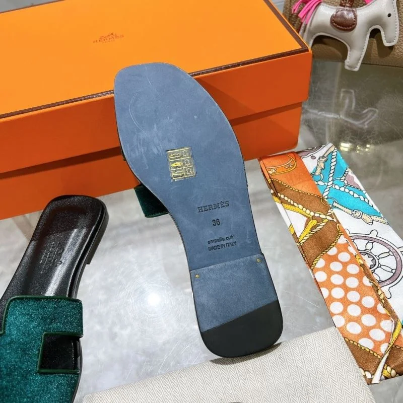 Indistinguishable Hermes Slippers