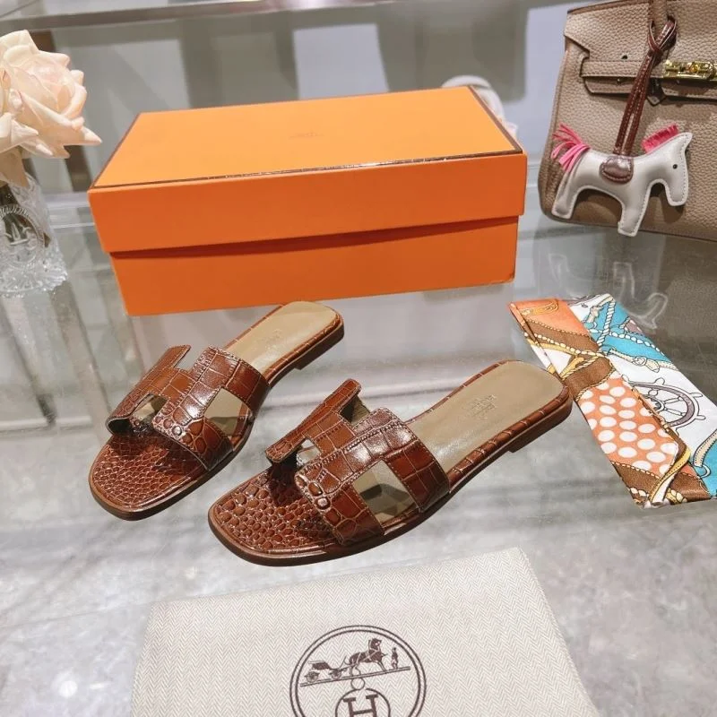 Value-priced Hermes Slippers