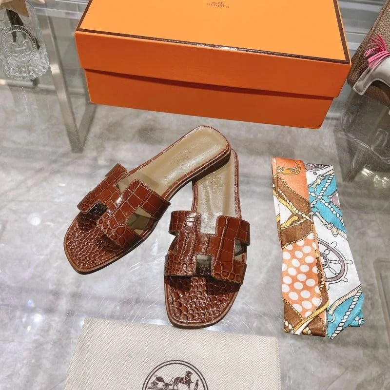 Value-priced Hermes Slippers