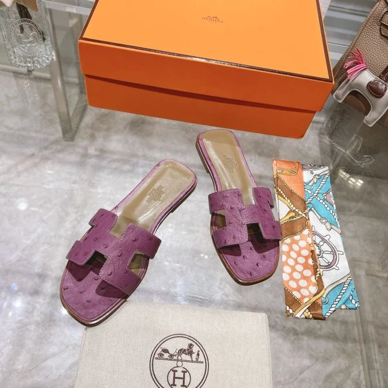 Brand-authenticated Hermes Slippers