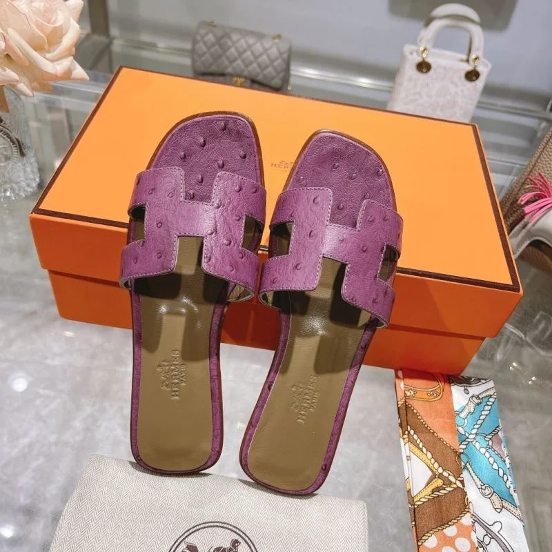 Brand-authenticated Hermes Slippers