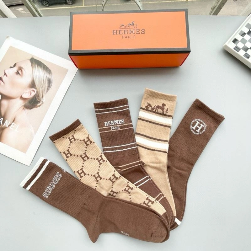 Brand-authenticated Hermes Socks