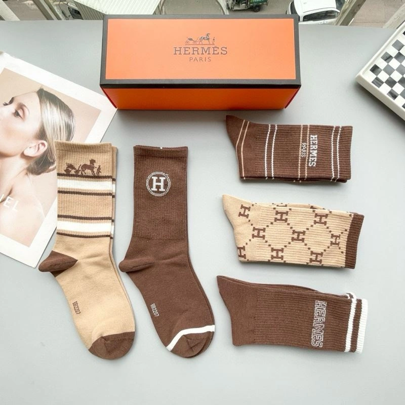 Brand-authenticated Hermes Socks