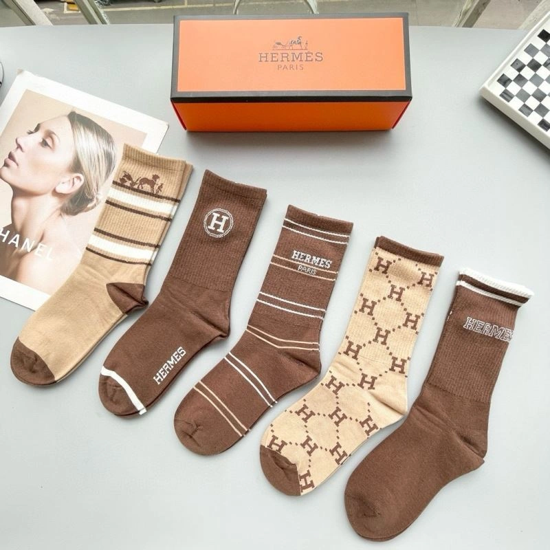 Brand-authenticated Hermes Socks