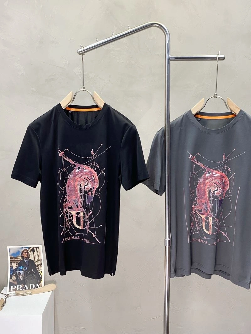 Precise copy Hermes T-Shirts