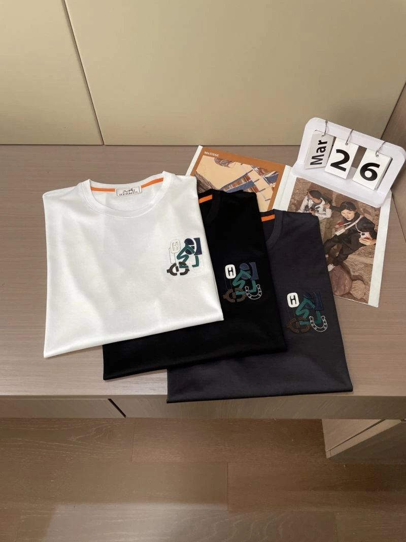 Exact replica Hermes T-Shirts