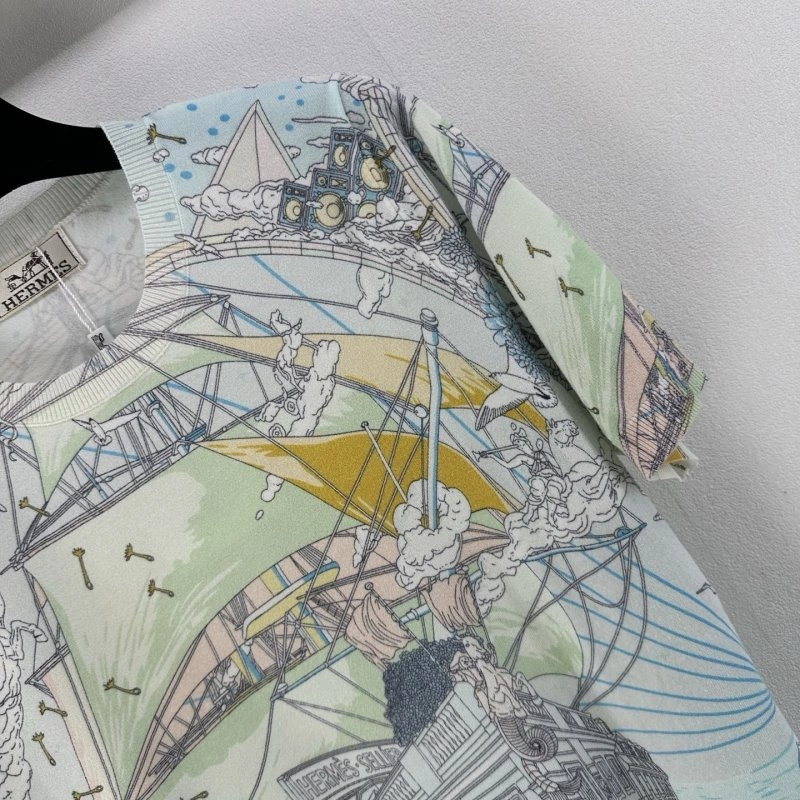 Precise copy Hermes T-Shirts