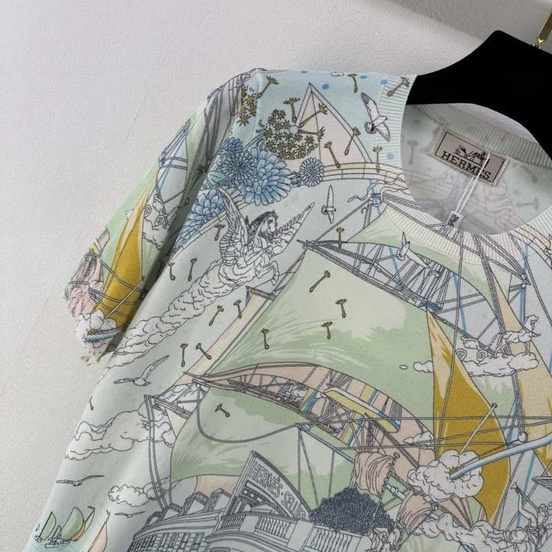 Precise copy Hermes T-Shirts