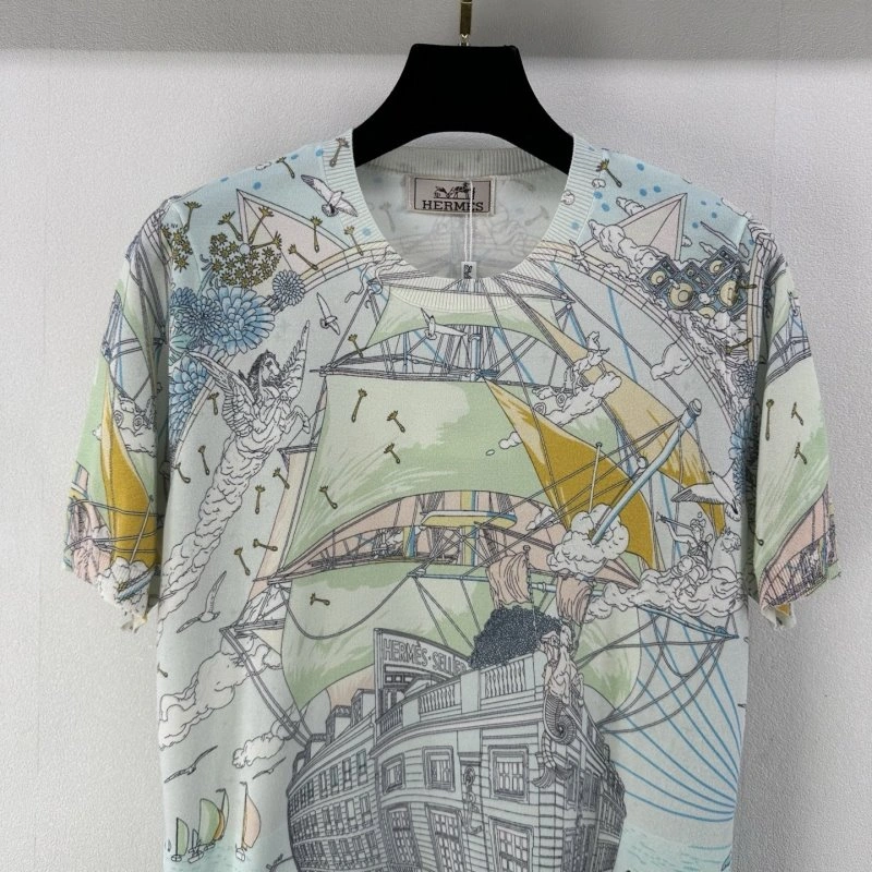 Precise copy Hermes T-Shirts