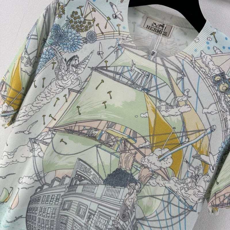 Precise copy Hermes T-Shirts