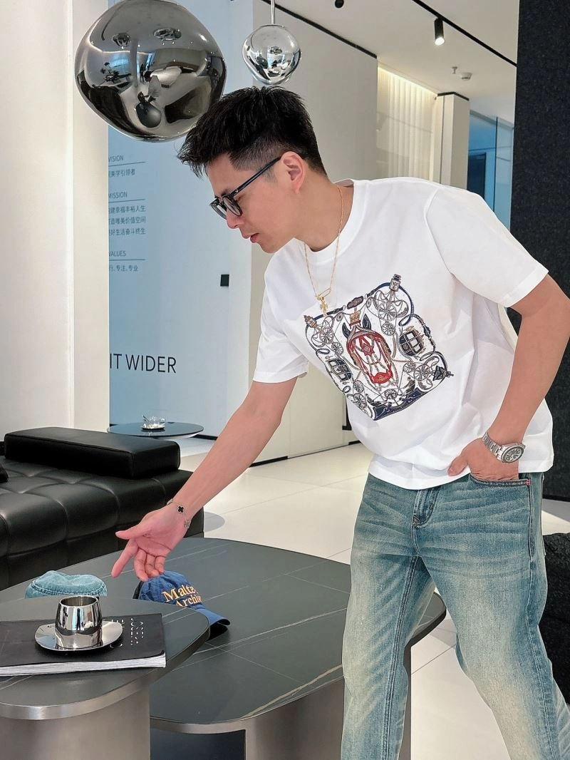 Precise copy Hermes T-Shirts