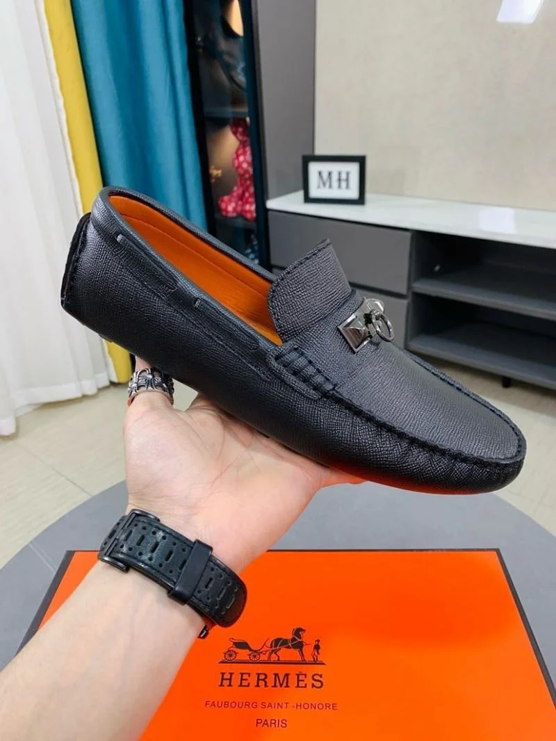 Brand-authenticated Hermes Tods Shoes