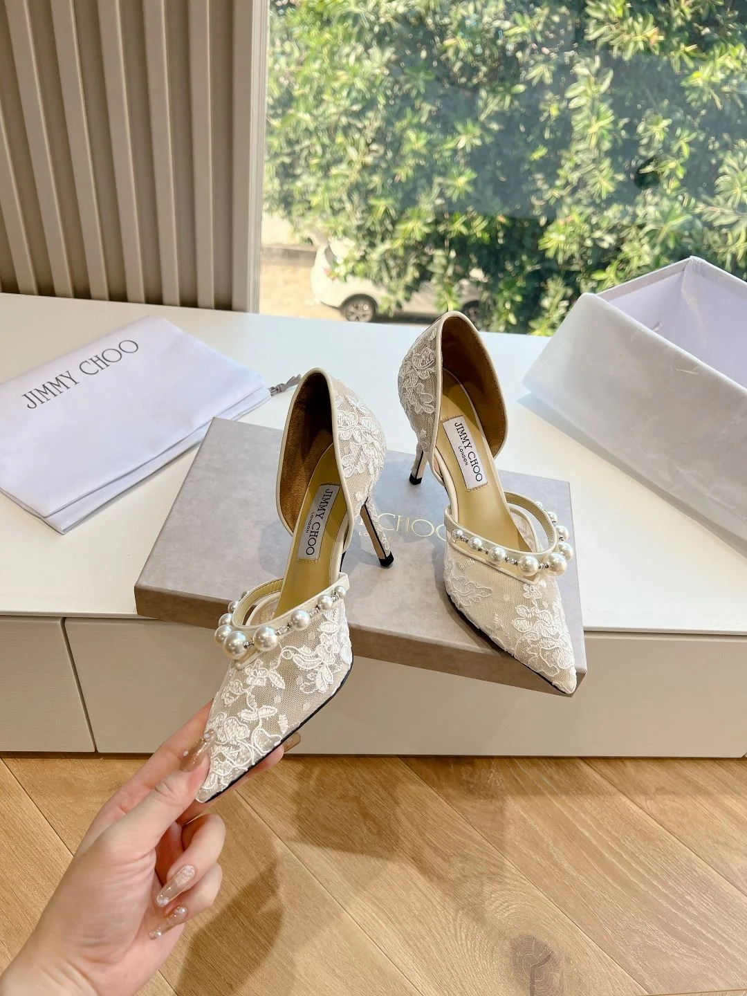 Brand-authenticated Jimmy Choo Sandals