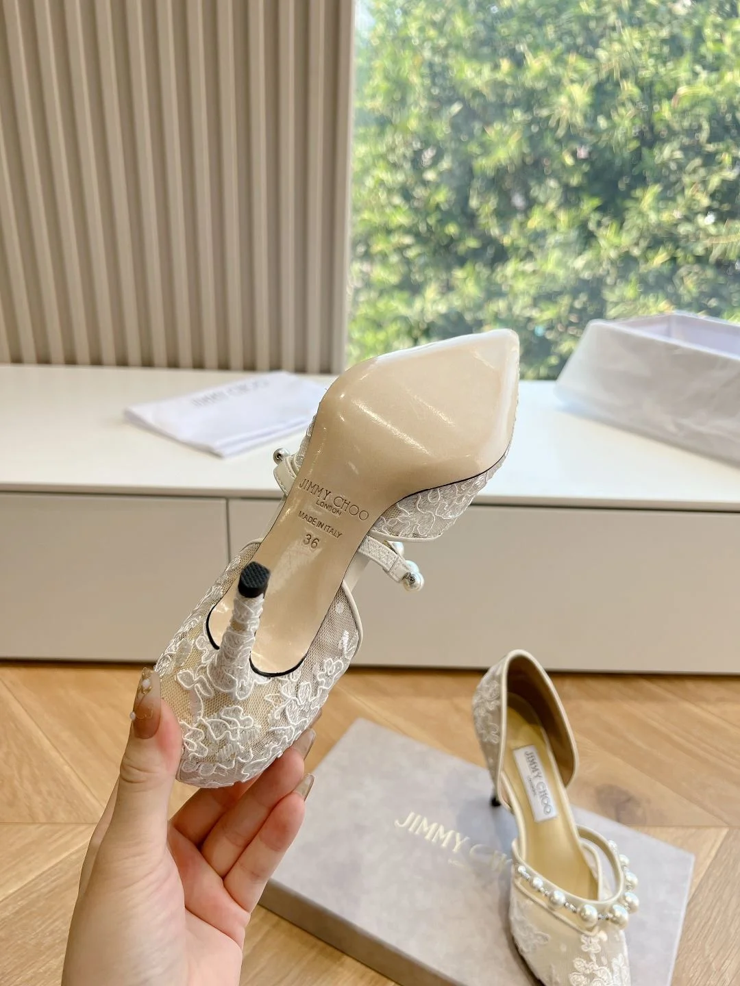 Brand-authenticated Jimmy Choo Sandals