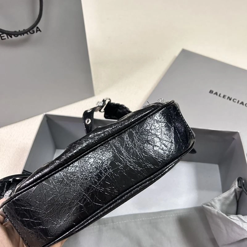 Brand-original Le Cagole Half-Moon Dumpling Bag - Diamond Buckle Black XS
