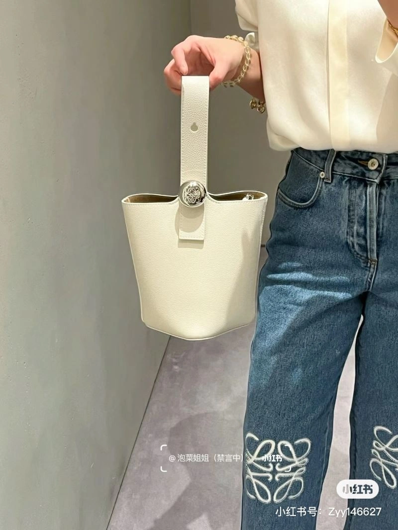 Indistinguishable Loewe Bucket Bags