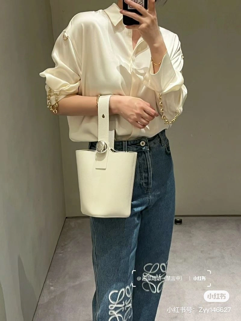 Indistinguishable Loewe Bucket Bags