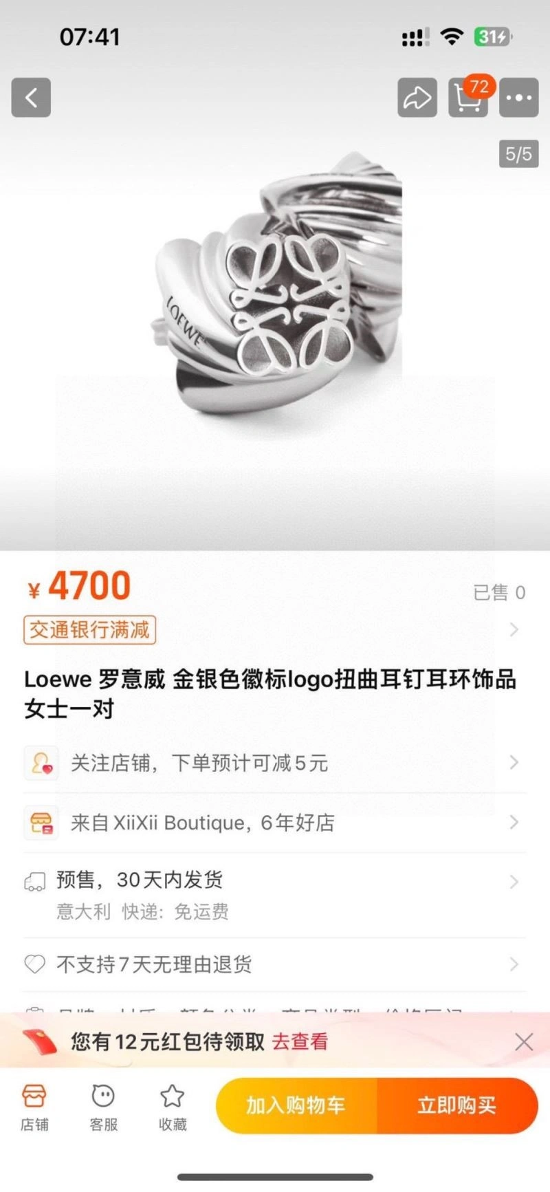 Inexpensive Loewe Earrings