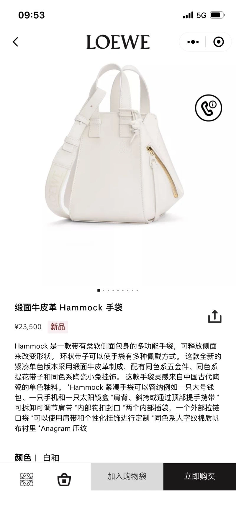 Factory-made Loewe Hammock Bags