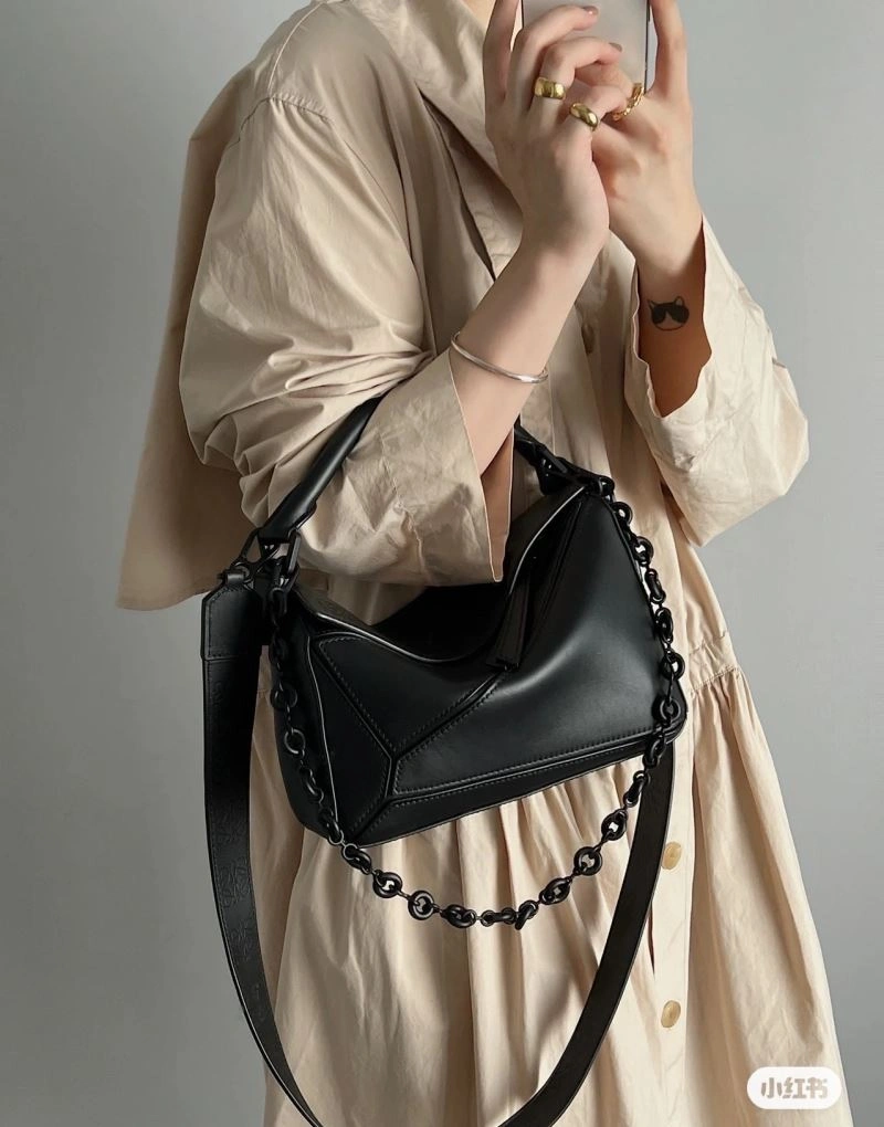 Brand-authenticated Loewe Puzzle Bags