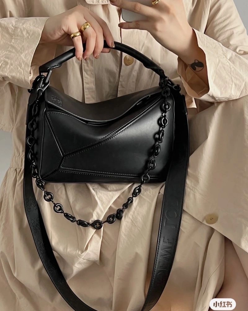 Brand-authenticated Loewe Puzzle Bags