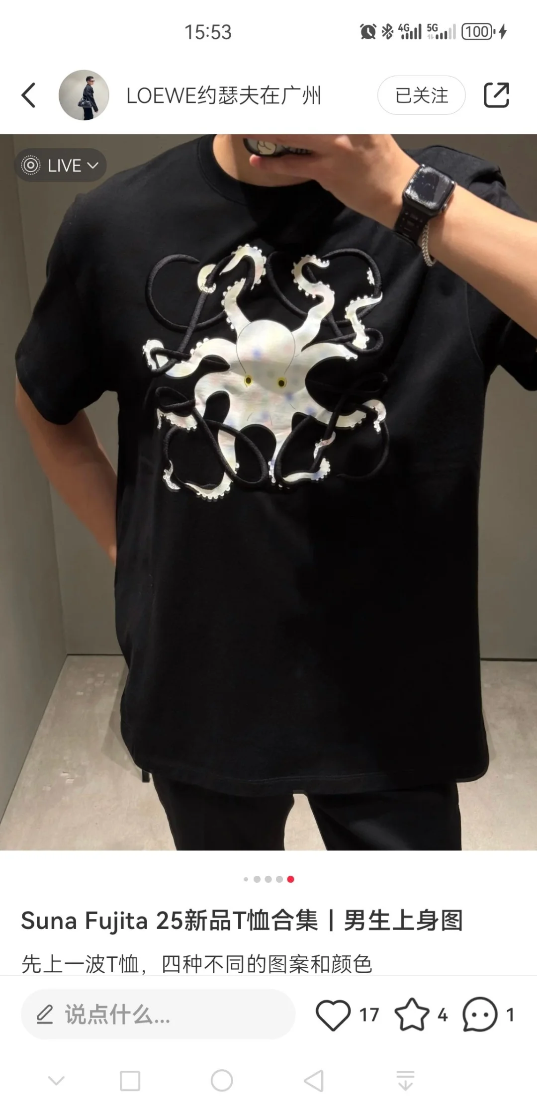Exact replica Loewe T-Shirts
