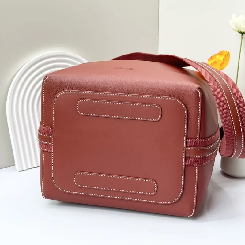 Brand-authenticated Loro Piana Bucket Bags