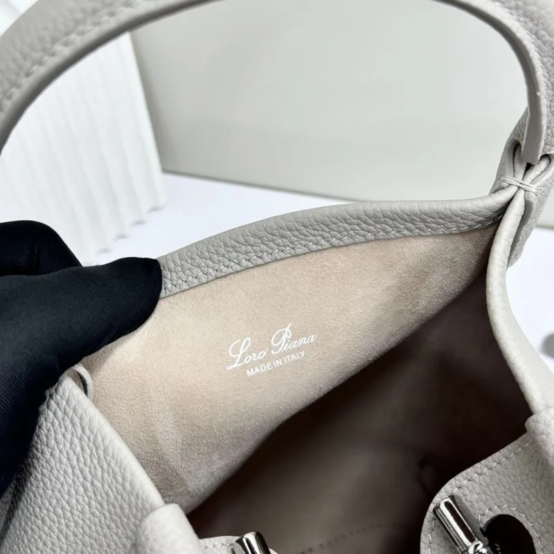 Brand-authenticated Loro Piana Bucket Bags