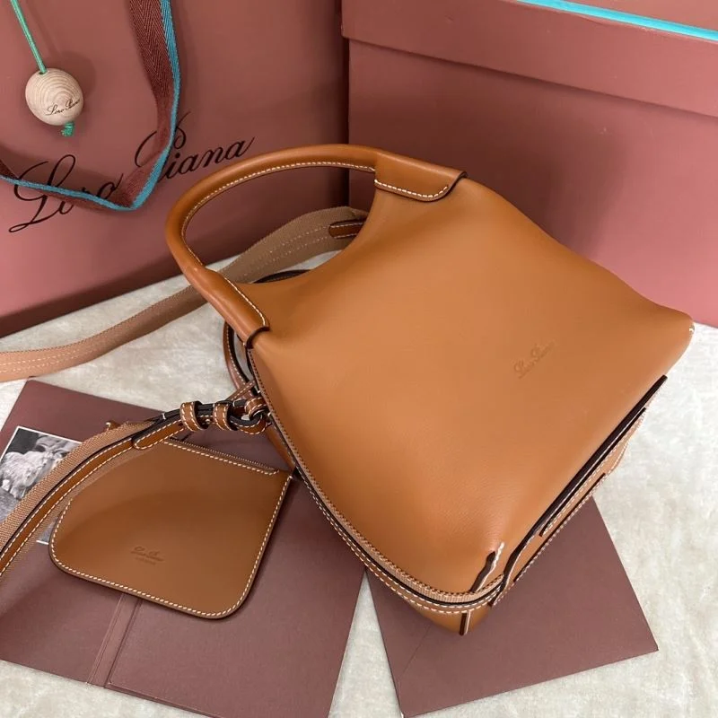Brand-authenticated Loro Piana Bucket Bags