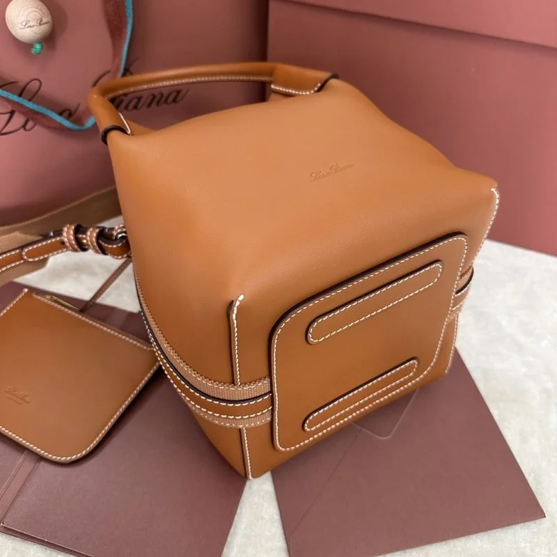 Brand-authenticated Loro Piana Bucket Bags