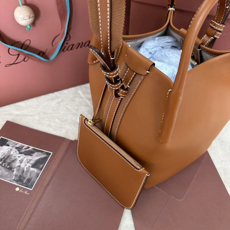 Brand-authenticated Loro Piana Bucket Bags