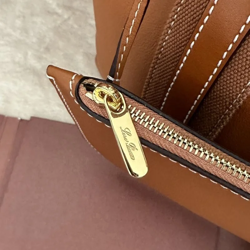 Brand-authenticated Loro Piana Bucket Bags