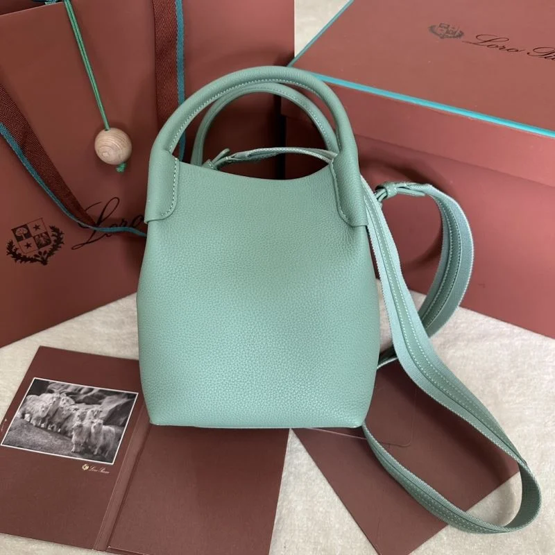 Brand-authenticated Loro Piana Bucket Bags