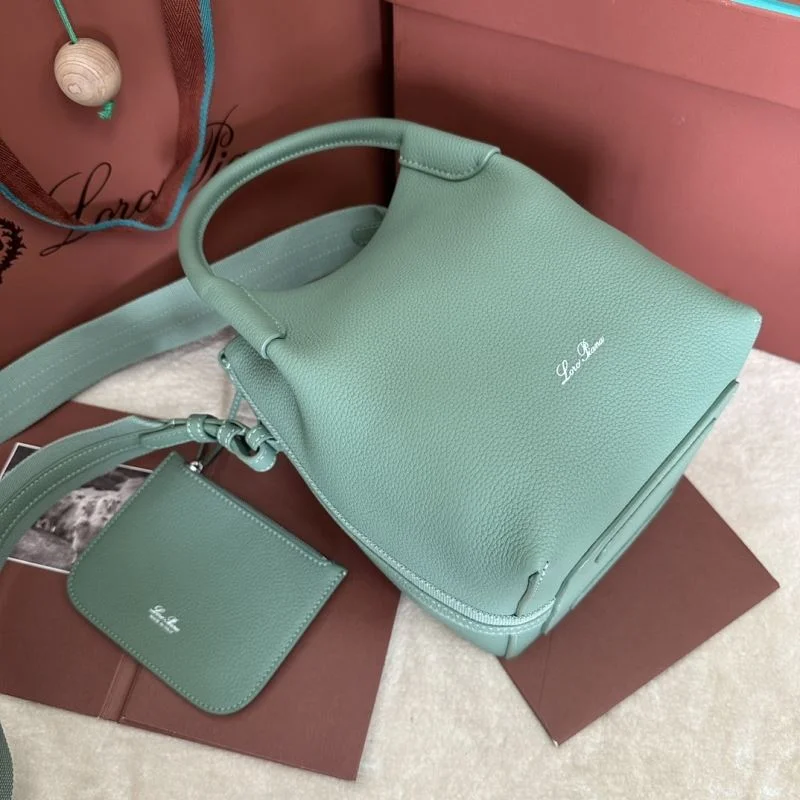 Brand-authenticated Loro Piana Bucket Bags