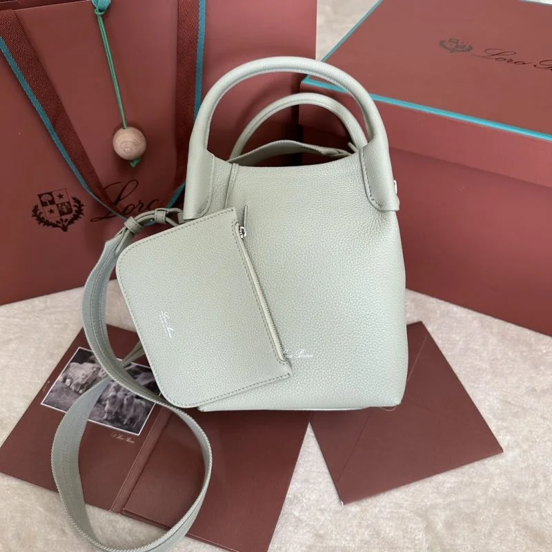 Brand-authenticated Loro Piana Bucket Bags
