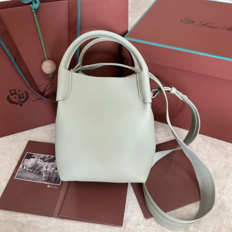 Brand-authenticated Loro Piana Bucket Bags