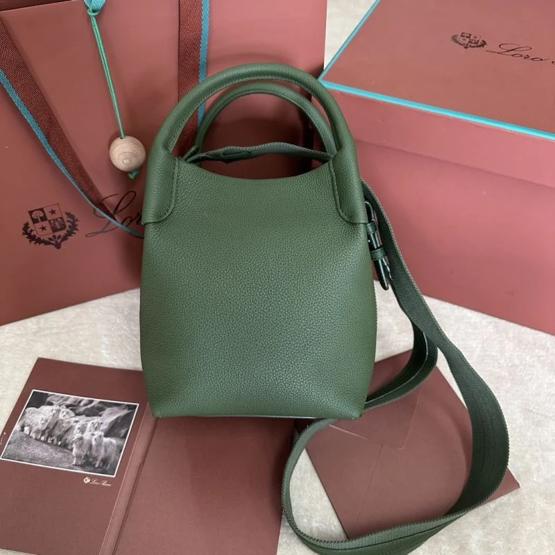 Brand-authenticated Loro Piana Bucket Bags