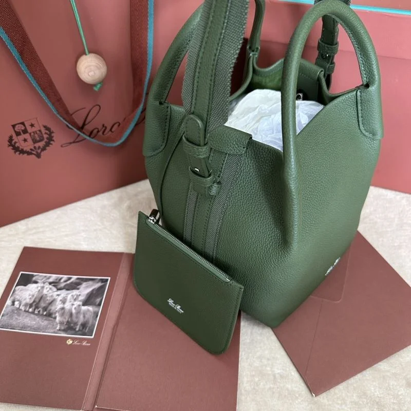 Brand-authenticated Loro Piana Bucket Bags