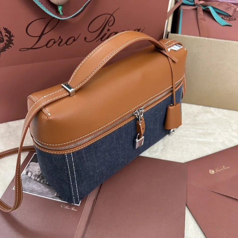 Brand-authenticated Loro Piana Satchel Bags