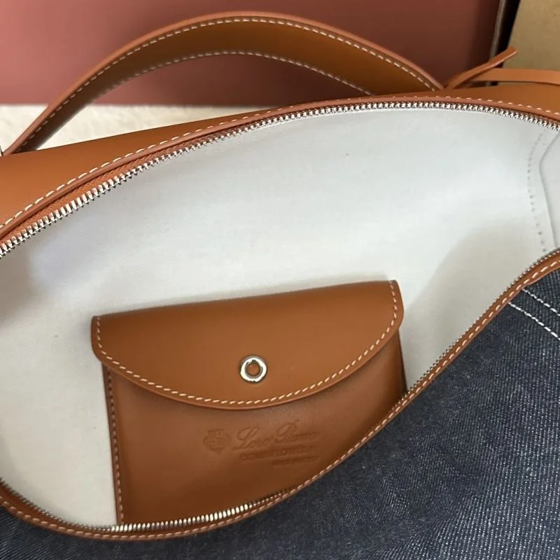 Brand-authenticated Loro Piana Satchel Bags