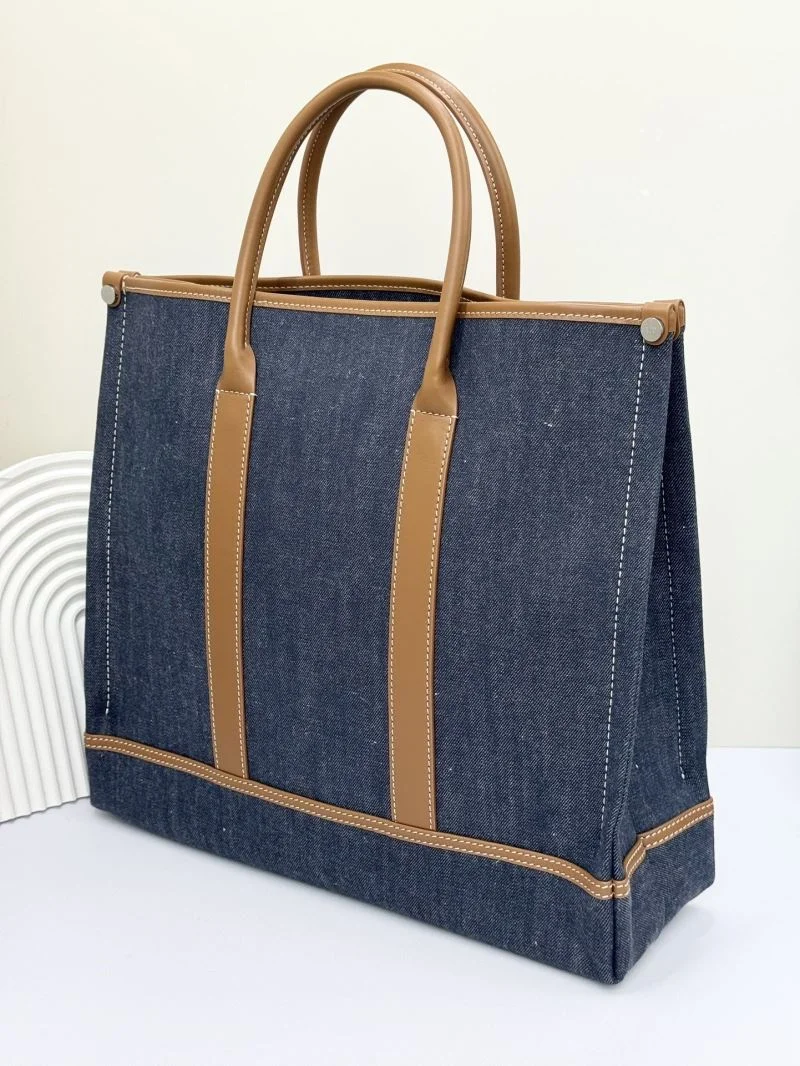 Brand-authenticated Loro Piana Shopping Bags