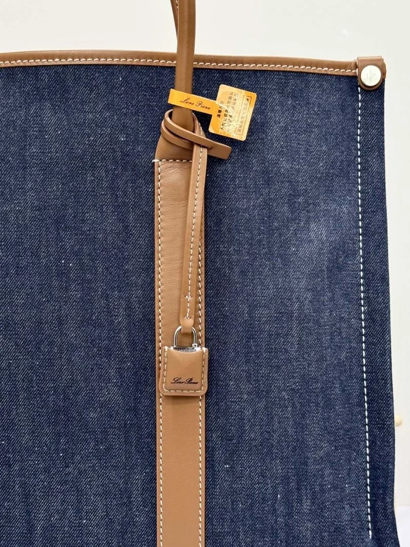 Brand-authenticated Loro Piana Shopping Bags